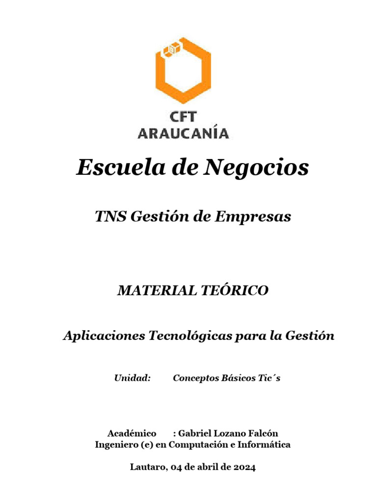 Material Teórico Conceptos Basicos Tic S ATG GE 2024 | PDF
