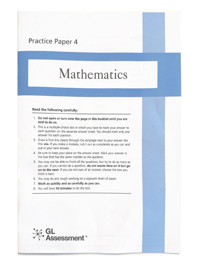 Practice Paper 4 | PDF