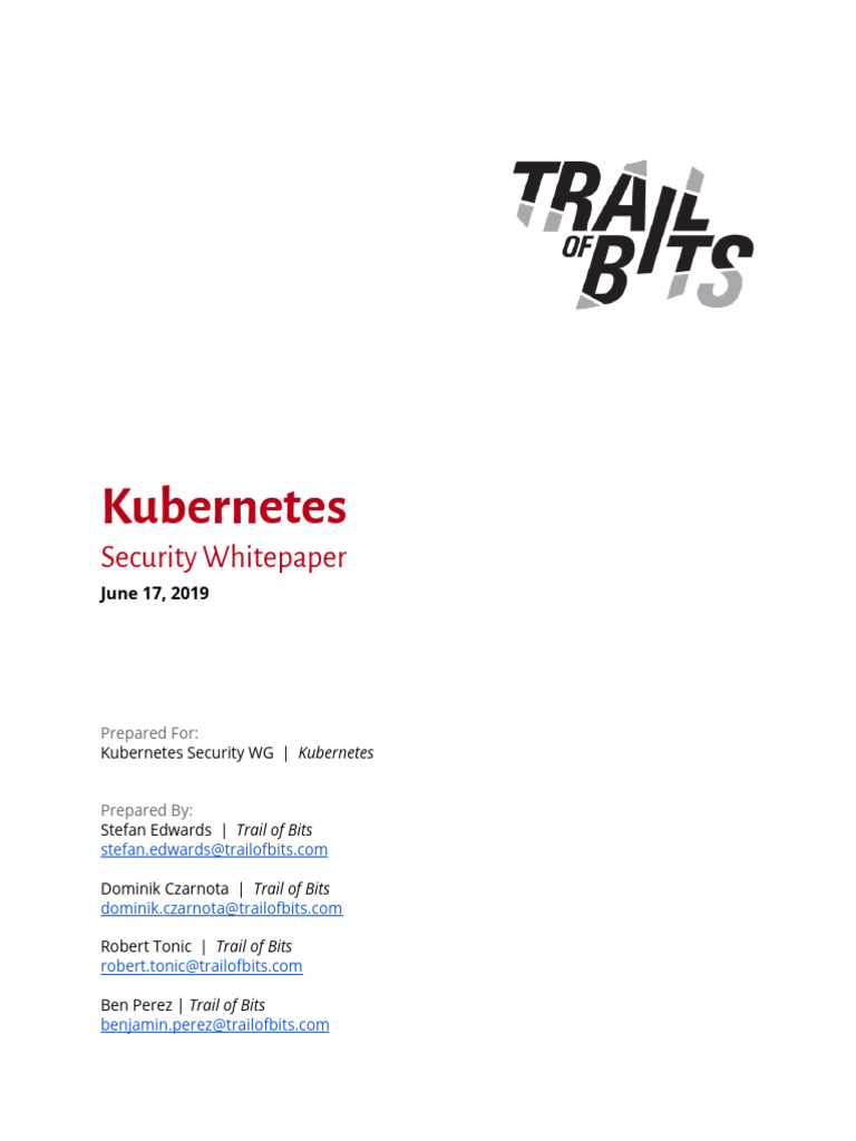 Kubernetes White Paper | PDF