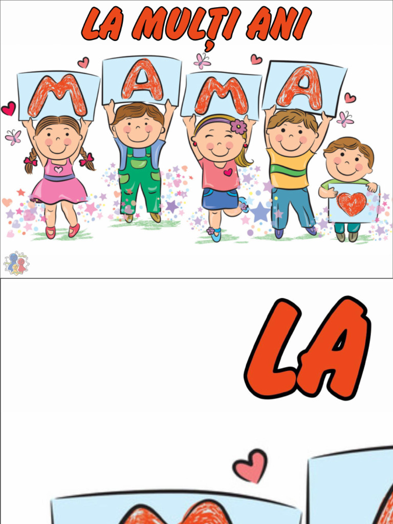 Poster La Multi Ani Mama 3 X 3 Planse A4 | PDF