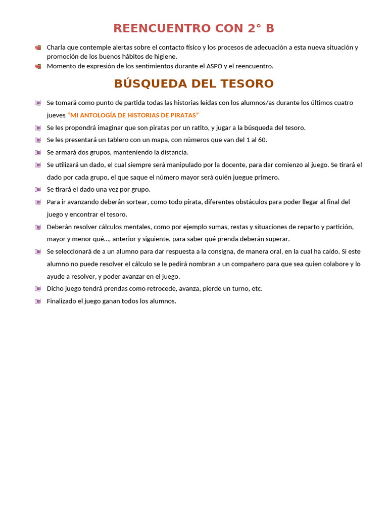 Búsqueda Del Tesoro | PDF