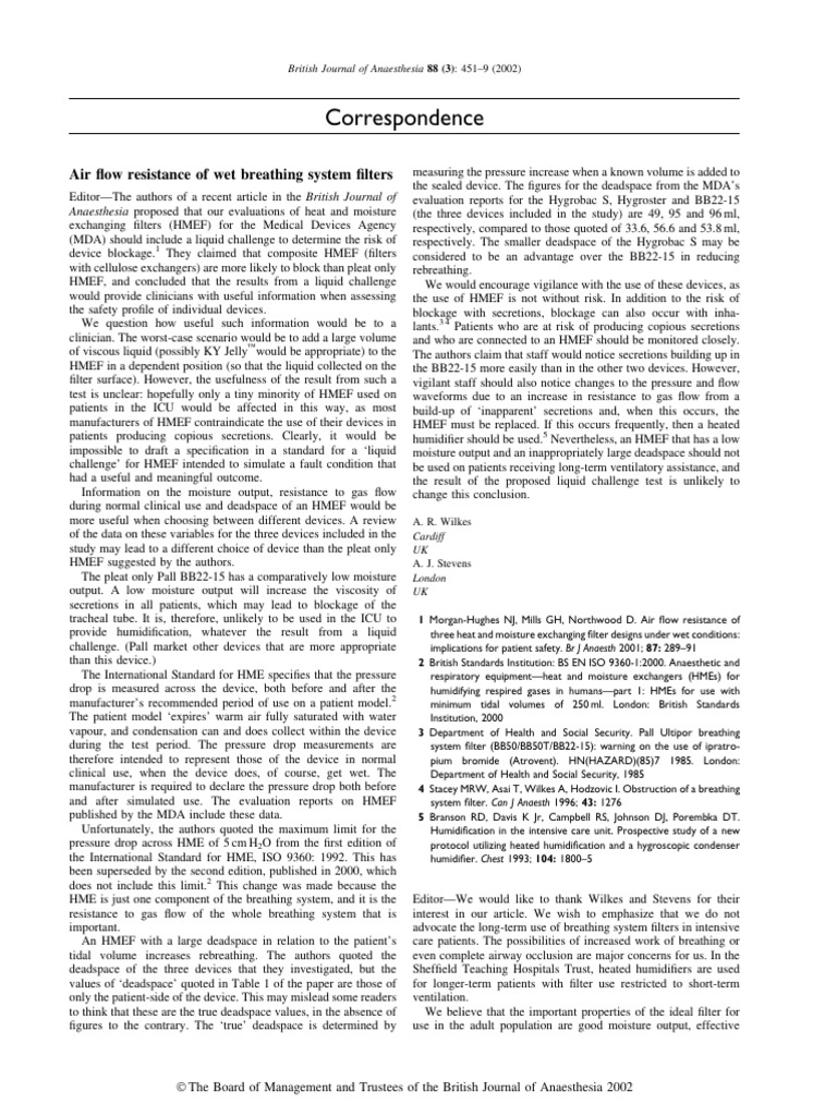 Correspondence_bja | PDF