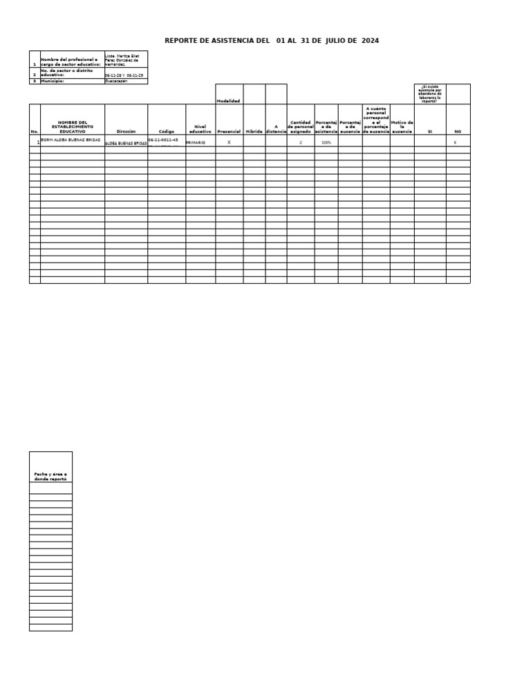 ASISTENCIA BUENAS BRISAS. | PDF