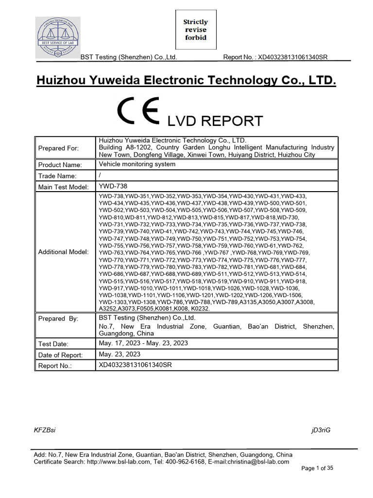 XD403238131061340SR-电子产品-LVD-EN IEC 62368 report | PDF