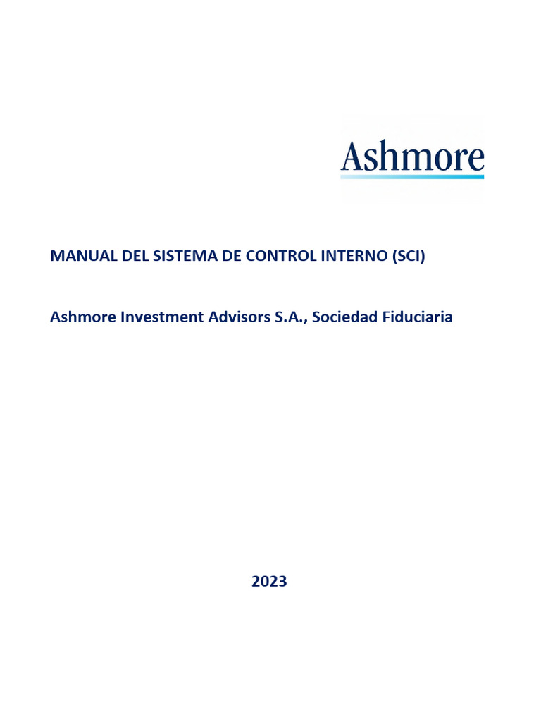 Aiac Internal Controls System Manual ES | PDF