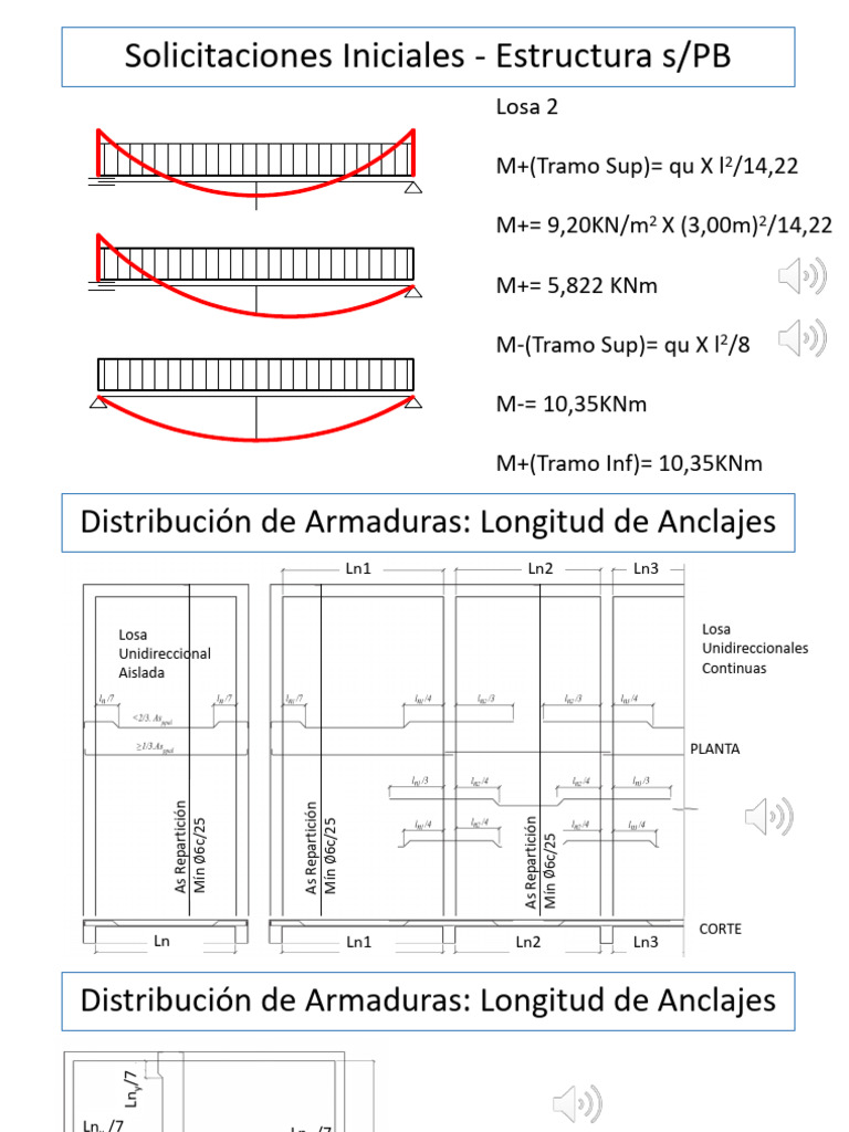 Cálculo y Distribución de Armaduras en Losas | PDF