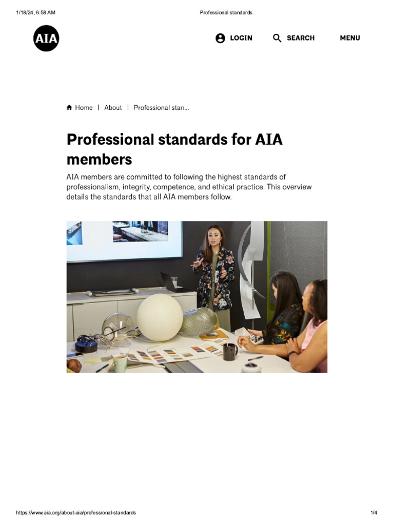 AIA Professional Standards | PDF