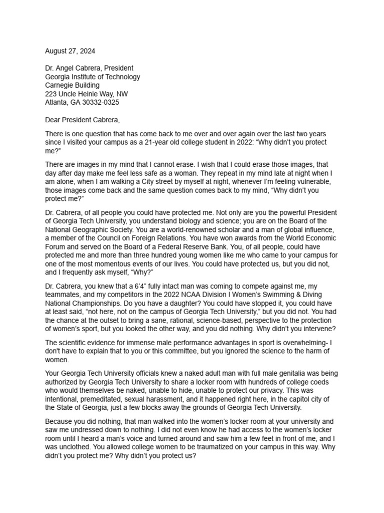 Georgia Tech NCAA Controversy Letter | PDF