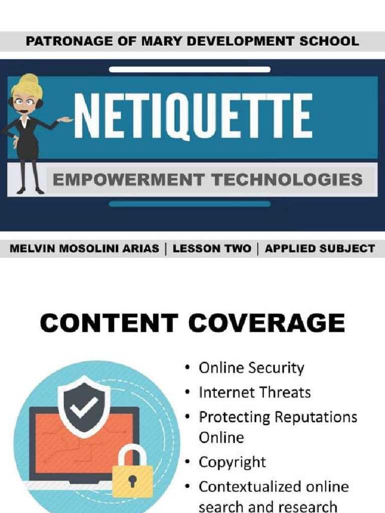 LESSON 2 IN EMPOWERMENT TECHNOLOGIES (Netiquette) | PDF