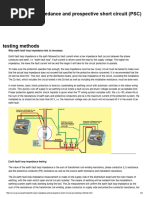 Earth Fault Loop Impedance Testing Guide | PDF | Electrical Impedance ...
