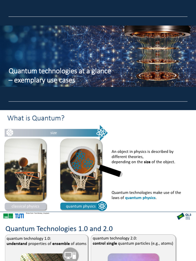 Quantum Technology Masterclass July2024 | PDF