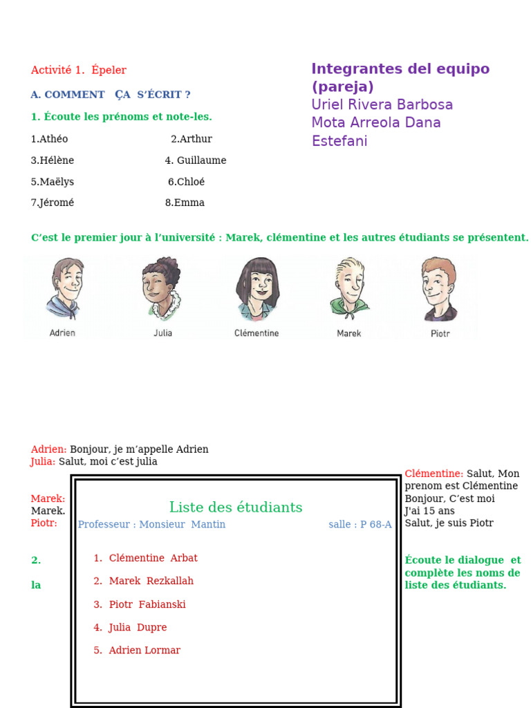 Activité1 ÉPELER | PDF