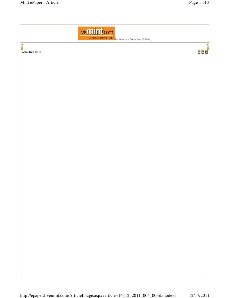 Mint ePaper Article - December 2011 | PDF