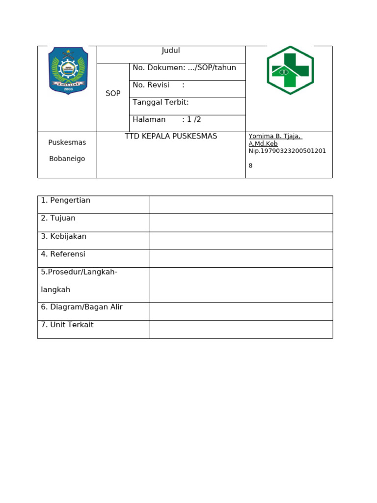 Contoh Sop | PDF