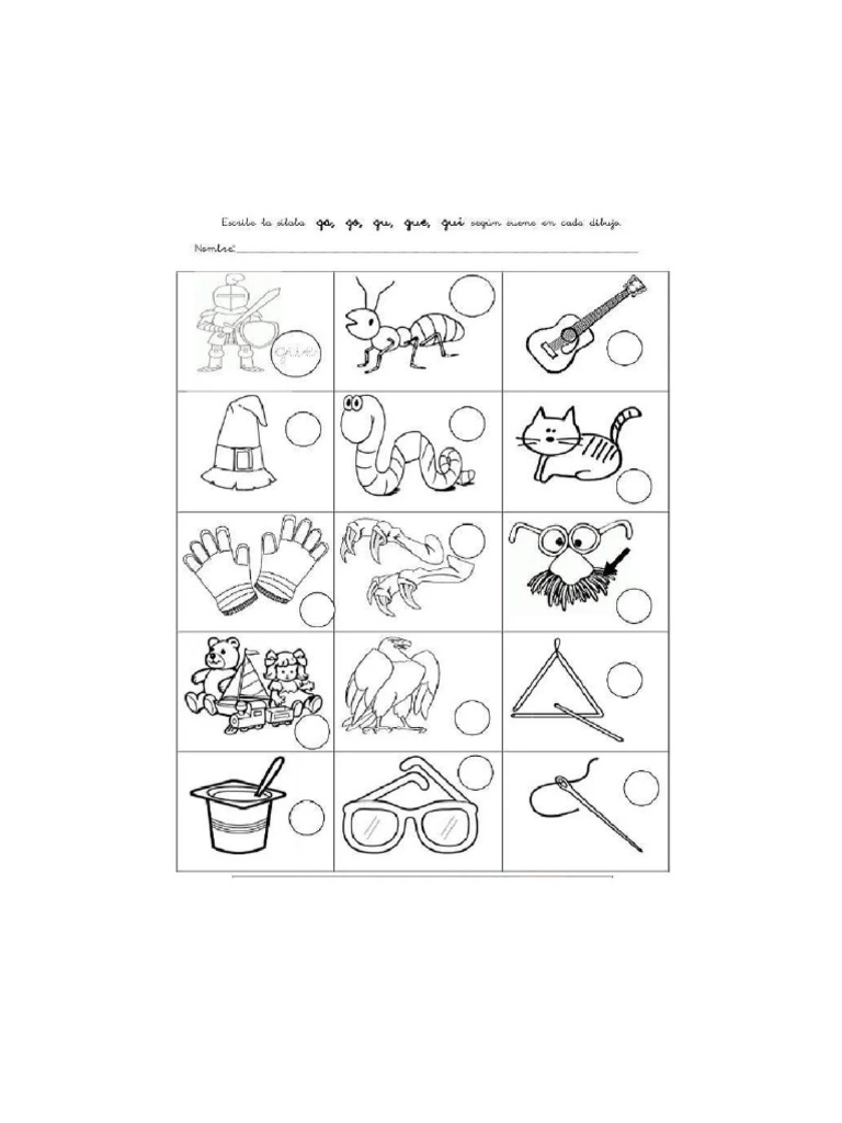 Animales Con G | PDF