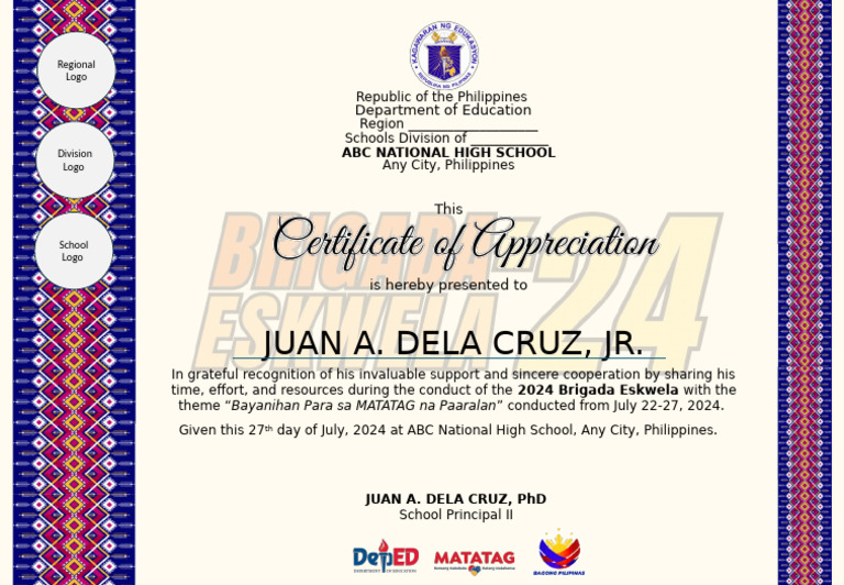 Certificate of Recognition for Stakeholders | PDF | Wellness