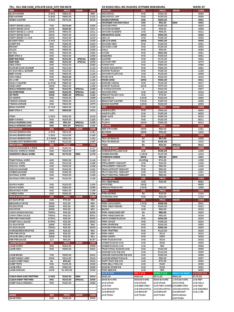 Bmt Pricelist 7 | PDF