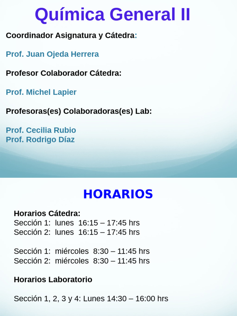 Clase 01 Qca General 2 02 2024 Soluciones | PDF