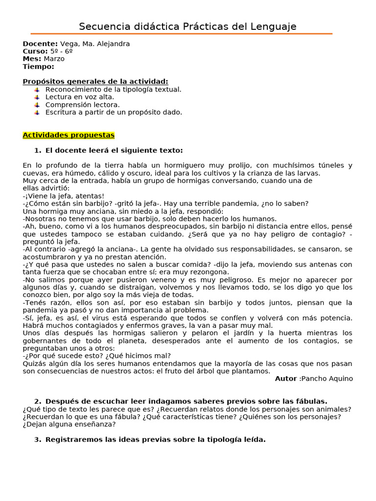 Fábula | PDF