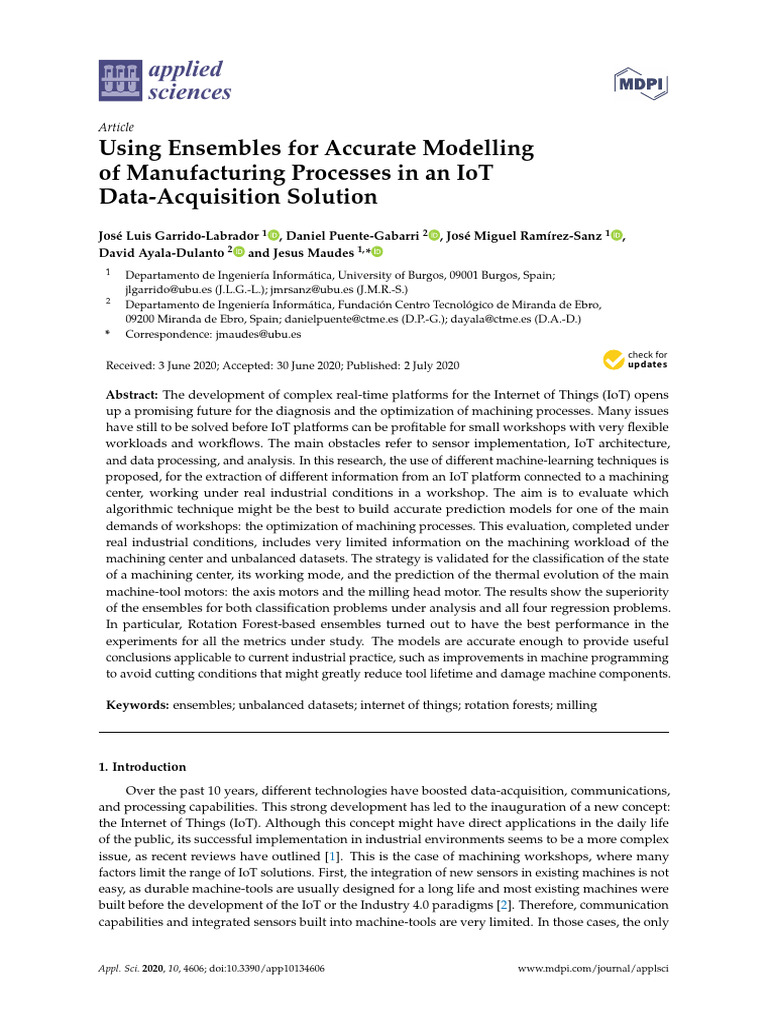 6 - Using Ensembles For Accurate Modelling of Manufacturing Processes in An IoT Data-Acquisition ...