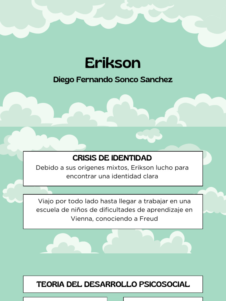 Teoria Del Desarrollo Erikson | PDF