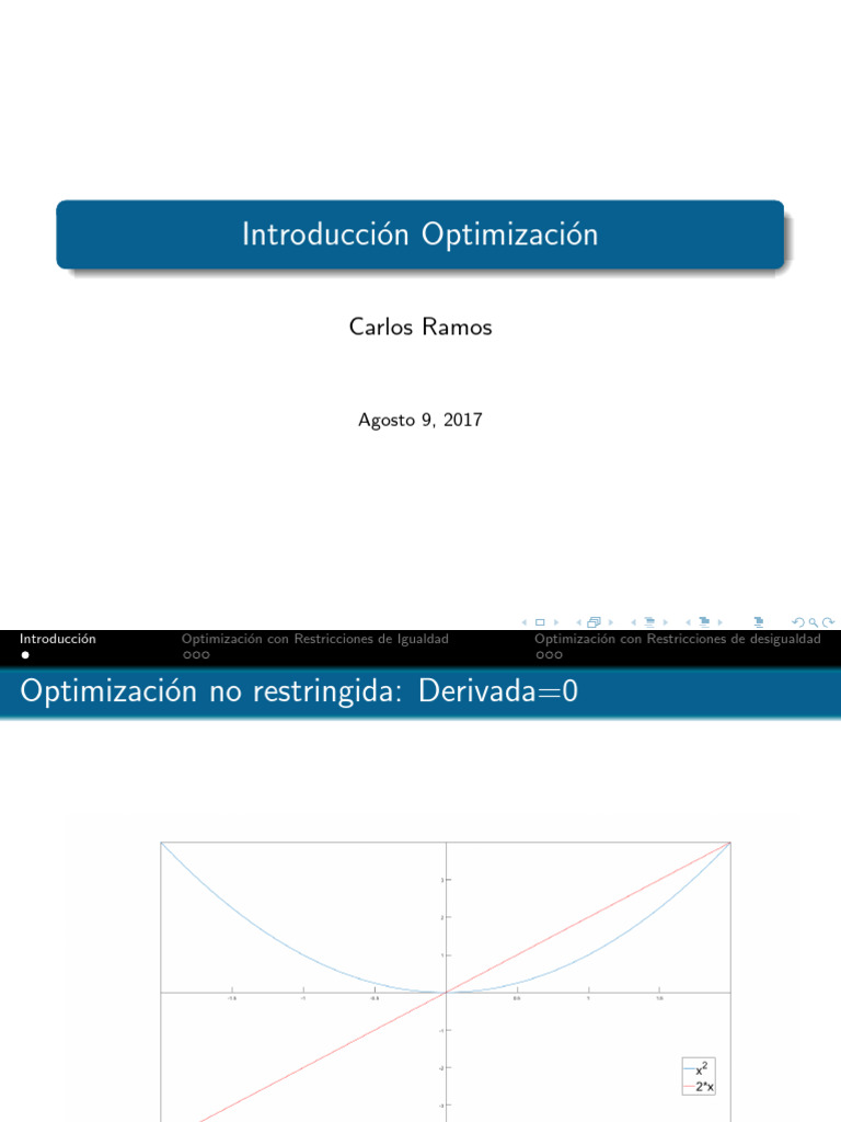 Optimización y Restricciones | PDF | Optimización Matemática | Análisis