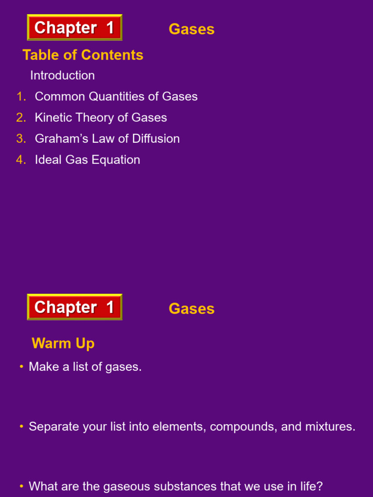 Gases Students File | PDF