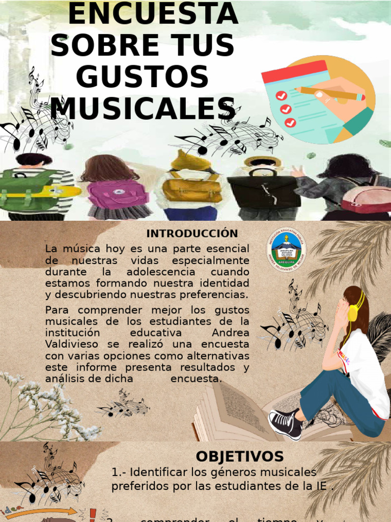 Encuesta Sobre Tus Gustos Musicales | PDF