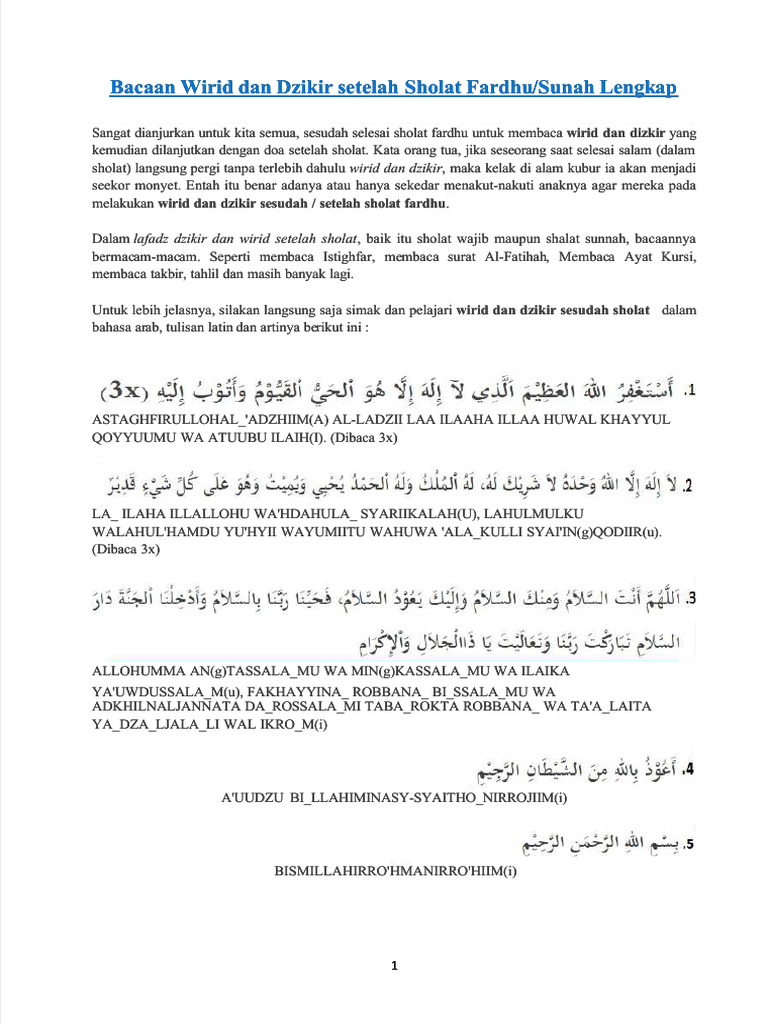 PDF Dzikir Nu - Compress | PDF