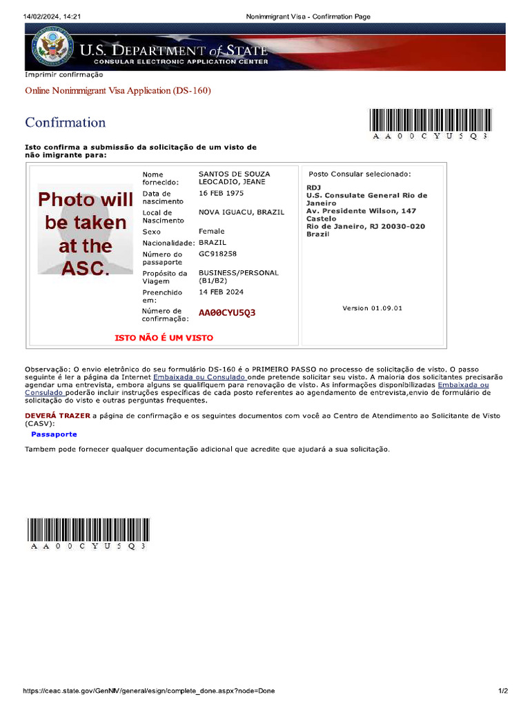 CONFIMACAO-DS (1) | PDF