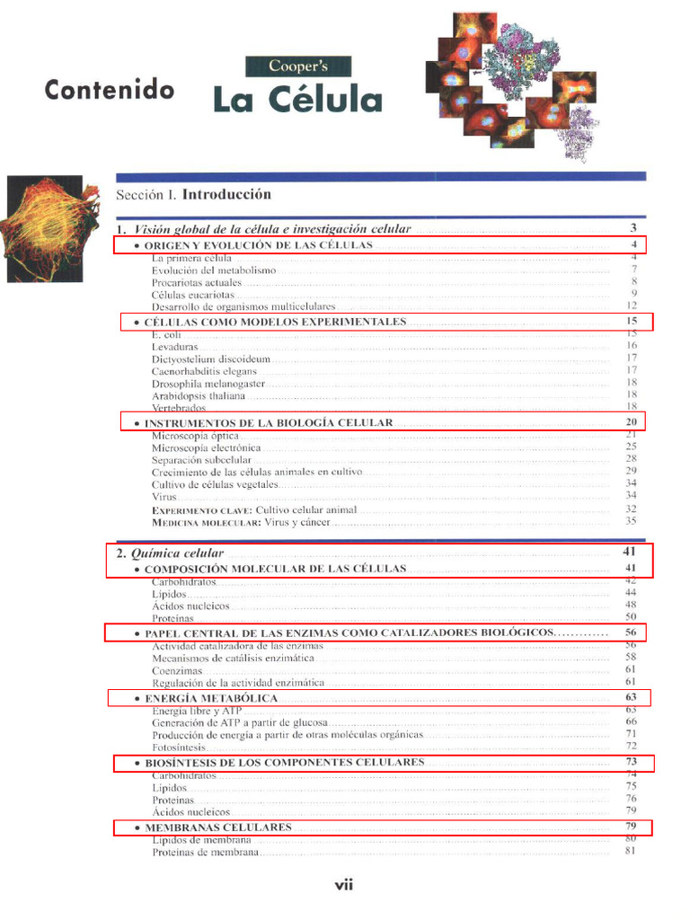 Biologia II y Biologa Celular Cooper La Celula 1 1 | PDF