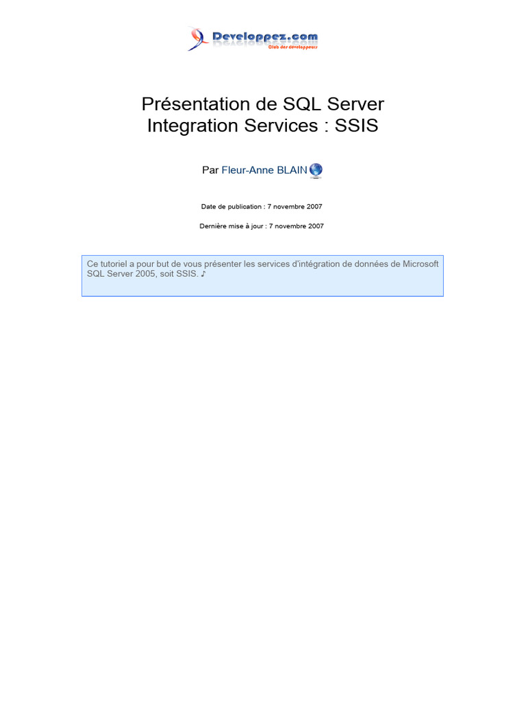 Ssis | PDF