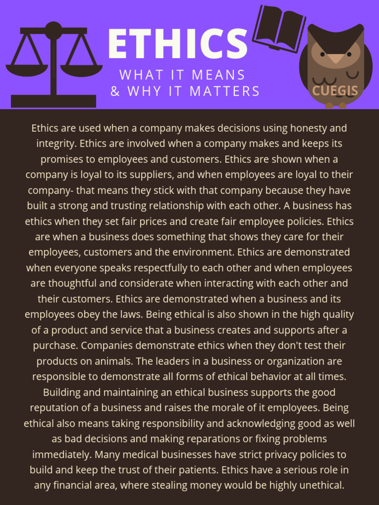 ETHICS Poster | PDF