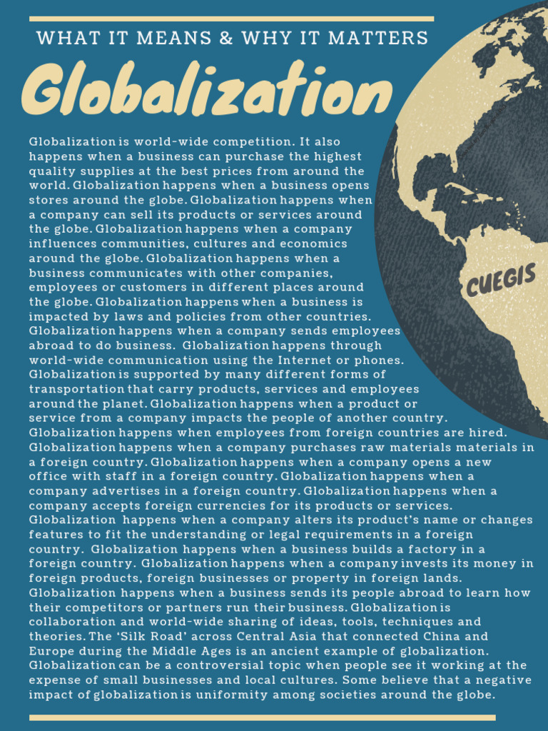 GLOBALIZATION Poster Fixed | PDF