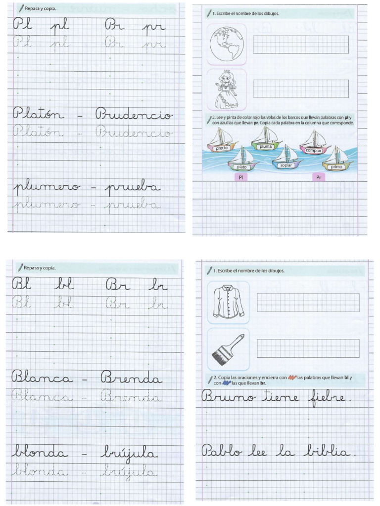 2 Silabas Trabadas PL-PR - BL - BR | PDF