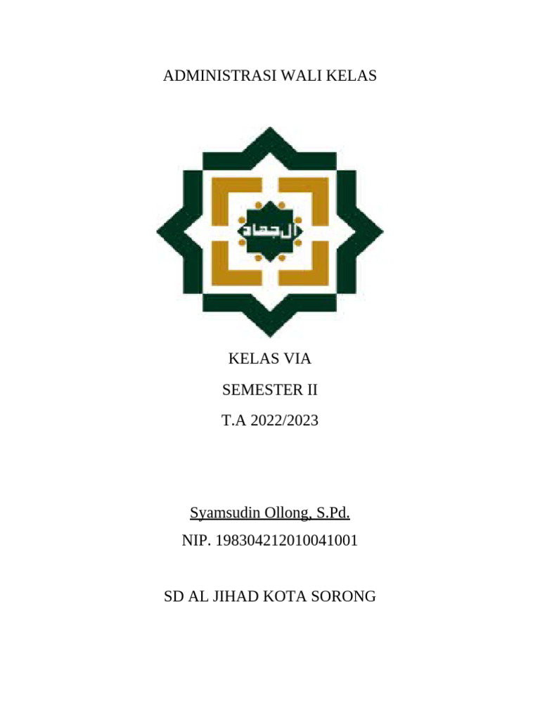Administrasi Wali Kelas | PDF