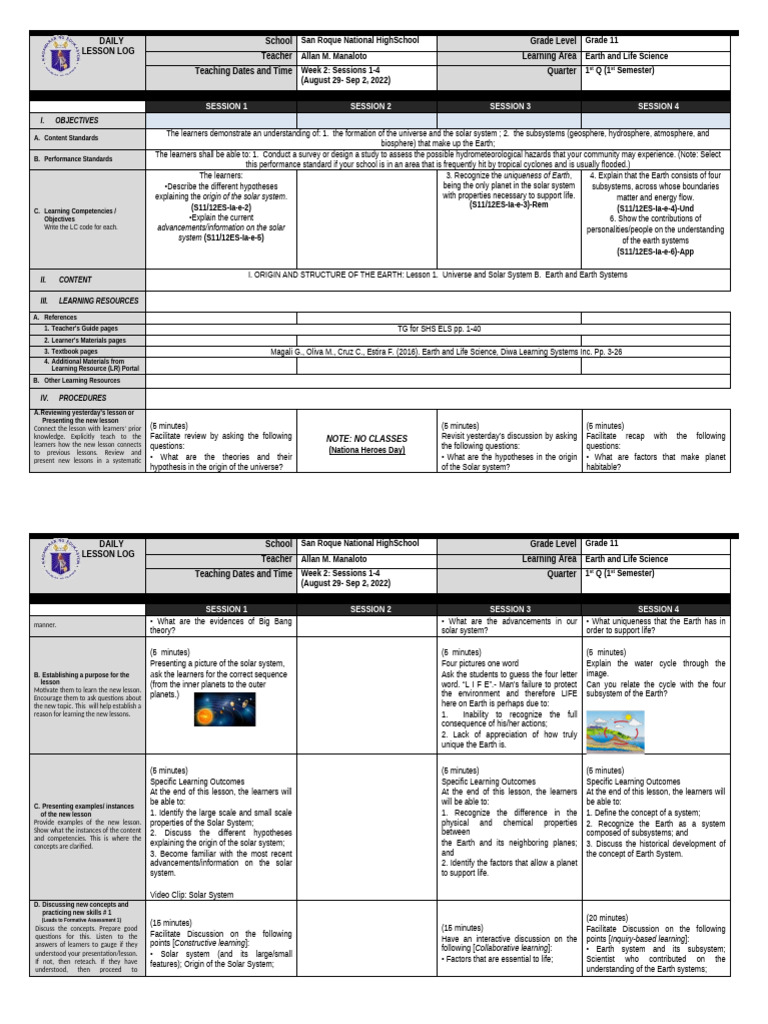 Els DLL Week 2 Final | PDF