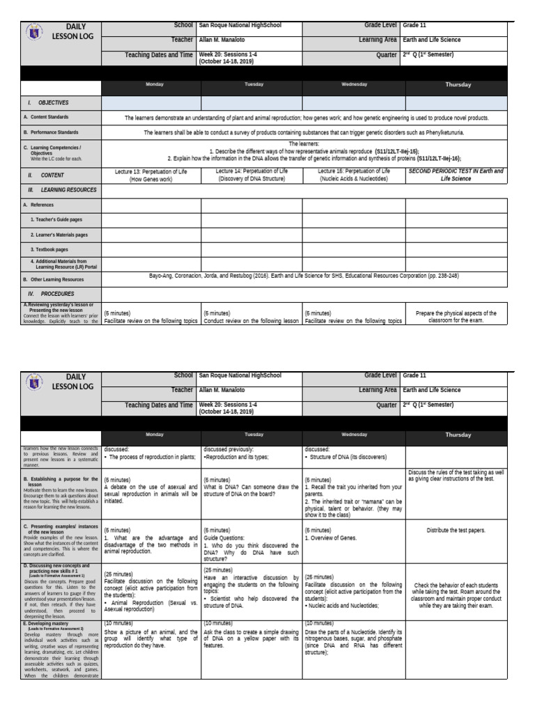 Els DLL Week 20 Final. | PDF