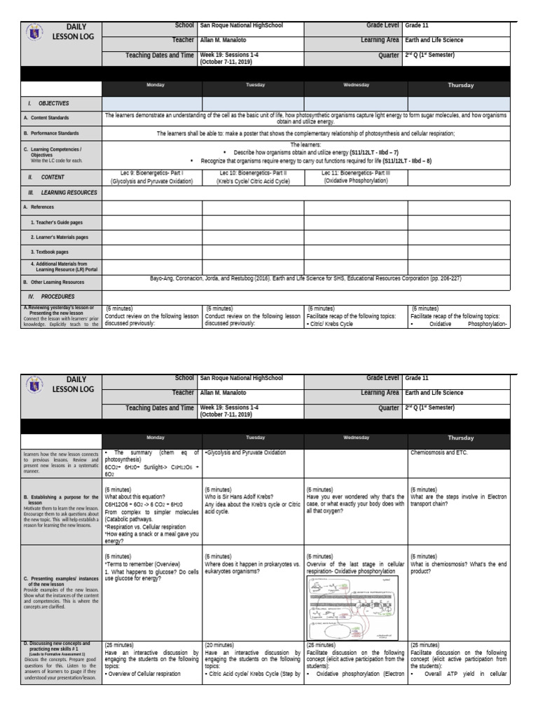 Els DLL Week 19 Final | PDF