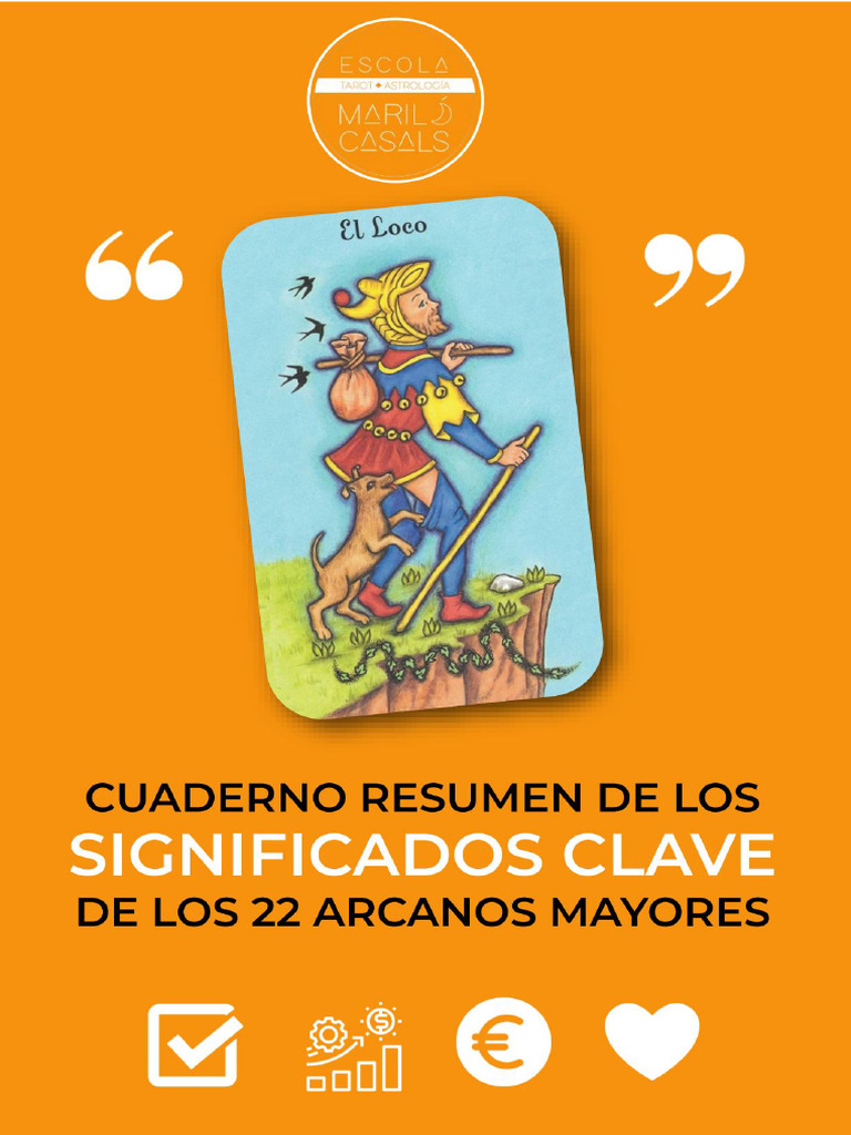 Cuaderno Resumen de Los Significados Clave de Los 22 Arcanos Mayores | PDF
