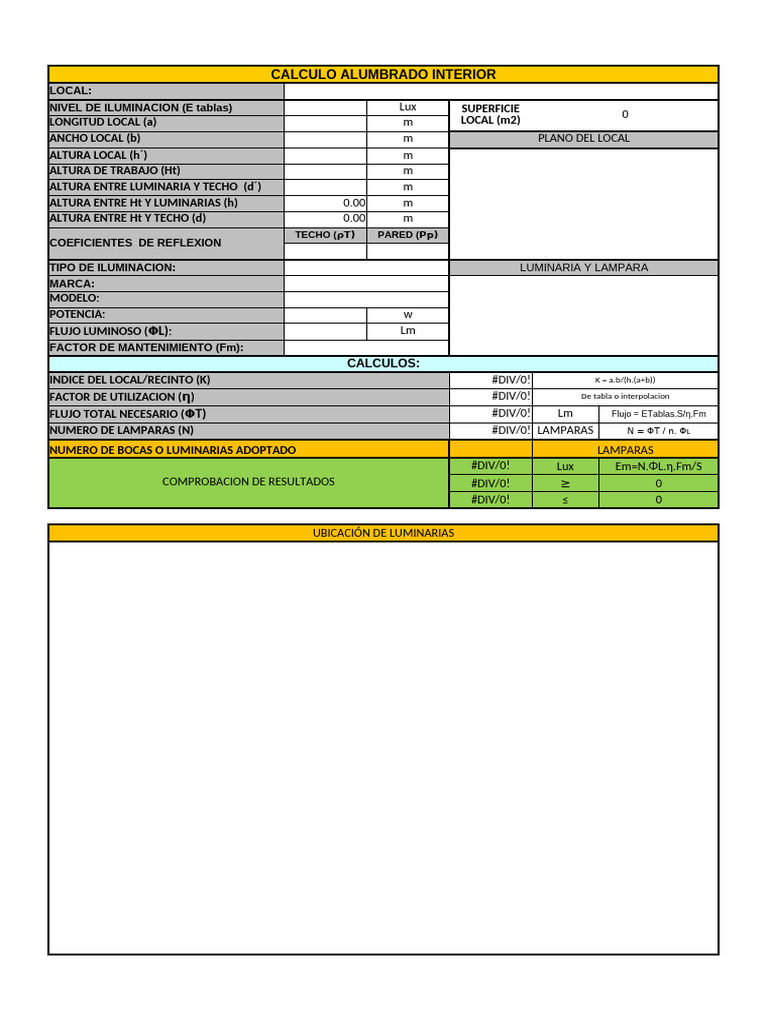 Calculo Luminico 2024 | PDF