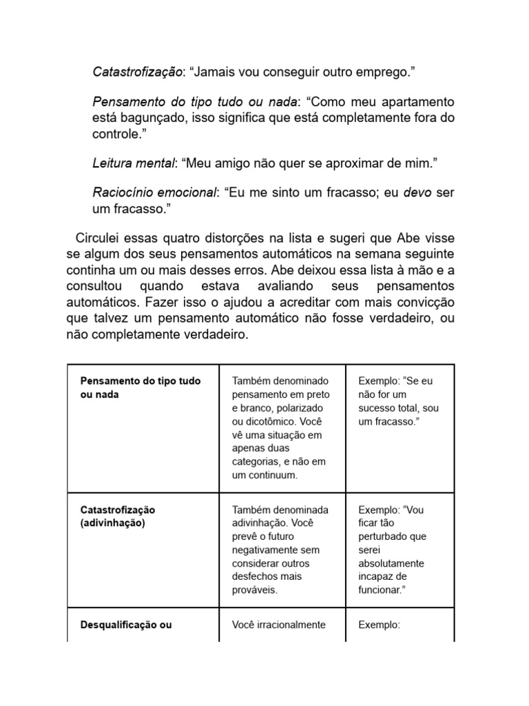 JUDITH BECK - 3 Ed. - TCC - Teoria e Prática (1) - 435-438 | PDF