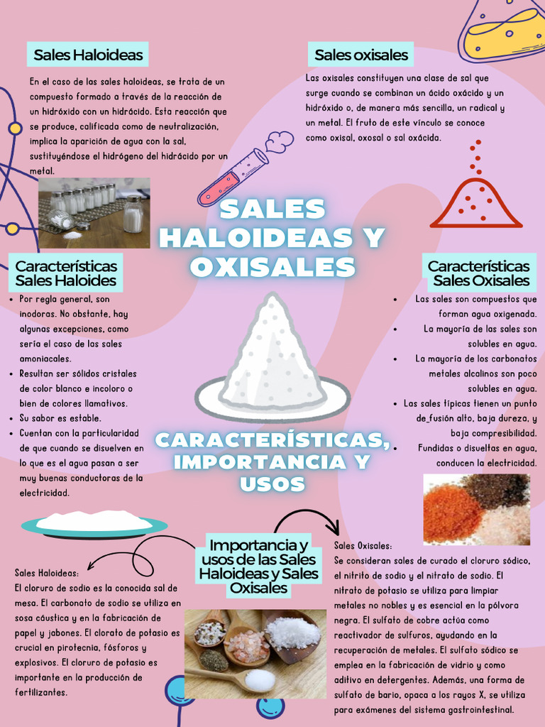 Infografía de Sales Haloideas y Oxisales | PDF