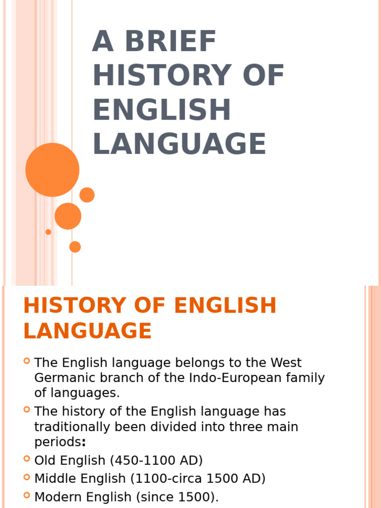 A History of English Language 4 | PDF