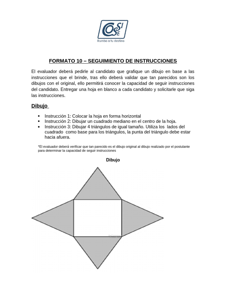 TEST - Seguimiento de Instrucciones | PDF