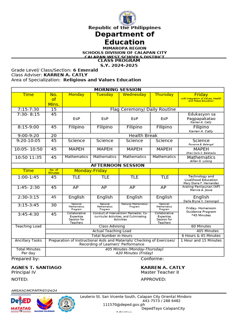 CLASS and Teachers Program Matatag FINAL 1 | PDF
