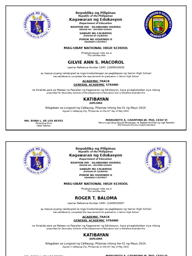 PDF Format Diploma | PDF