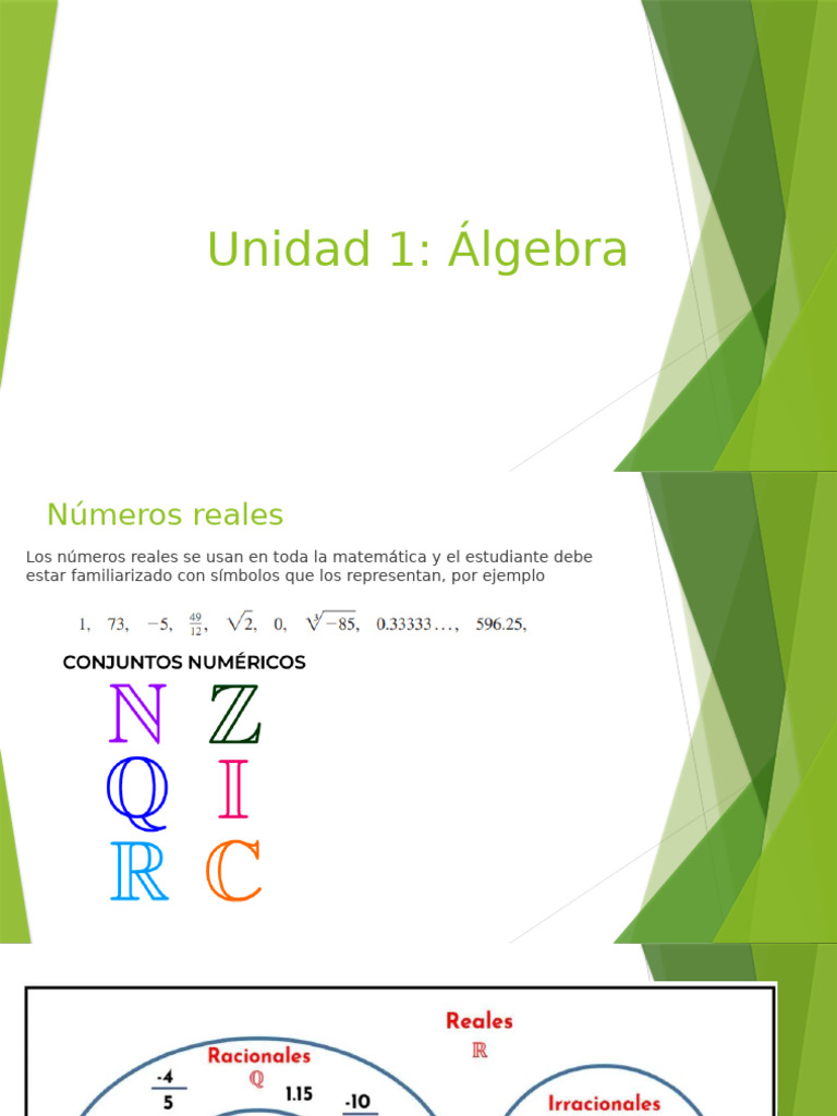 Unidad 1 Matemáticas I | PDF