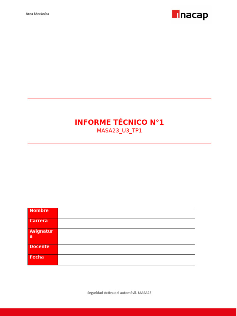 Informe Tecnico | PDF
