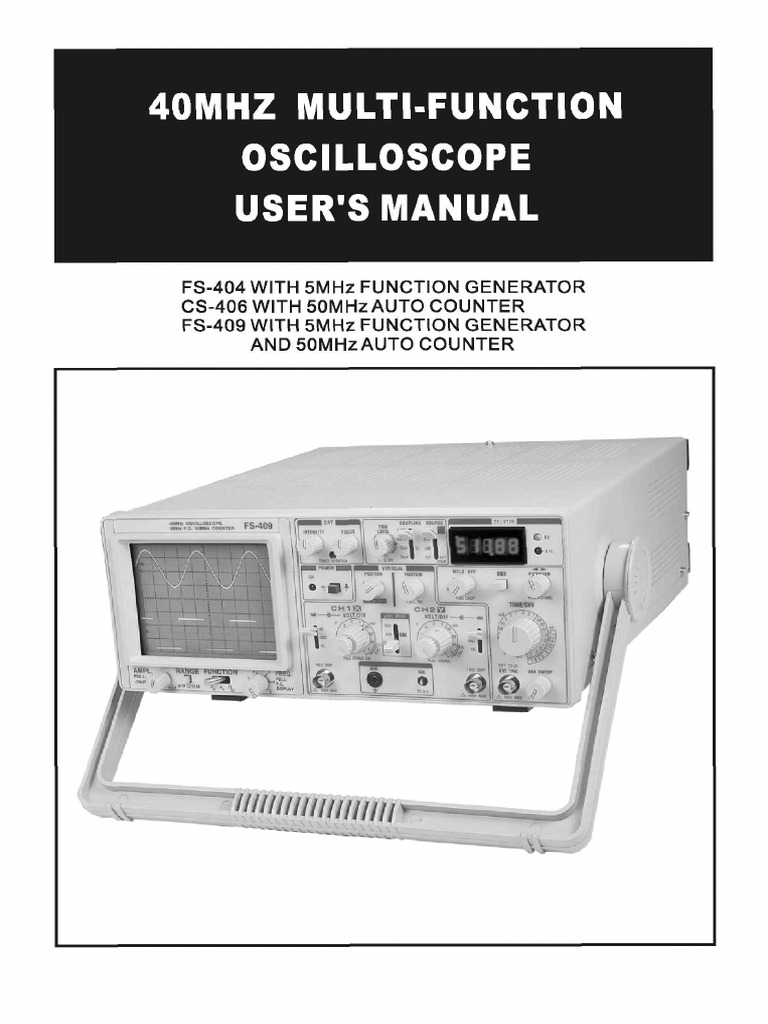 Oscilloscope | PDF